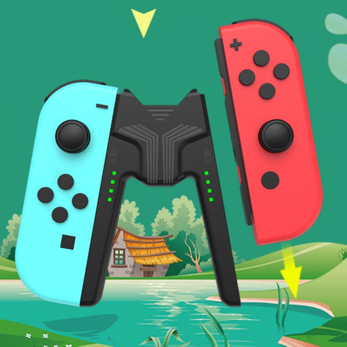 Veeki Joy-Con Charging Grip for Nintendo Switch OLED Controllers ...