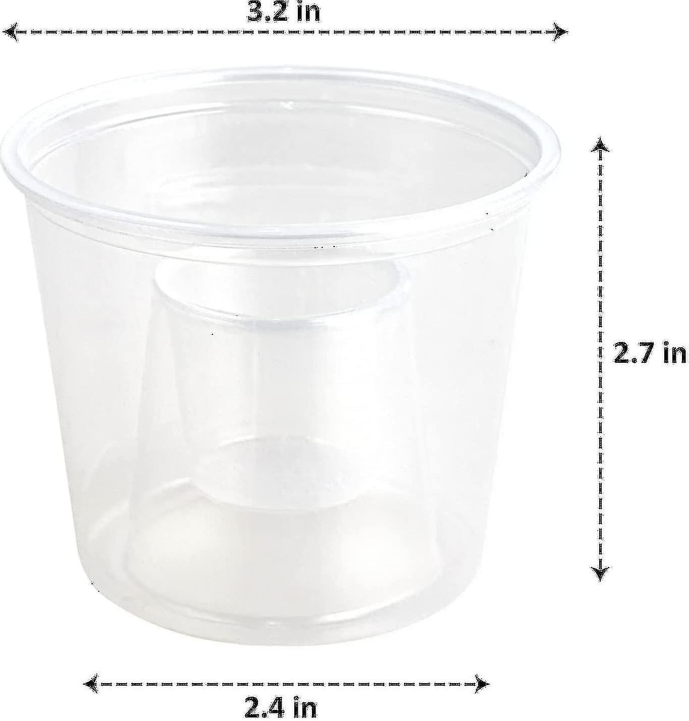 100 Disposable Bomber Cups - Clear Plastic Bomber Shot Glasses - Heavy ...