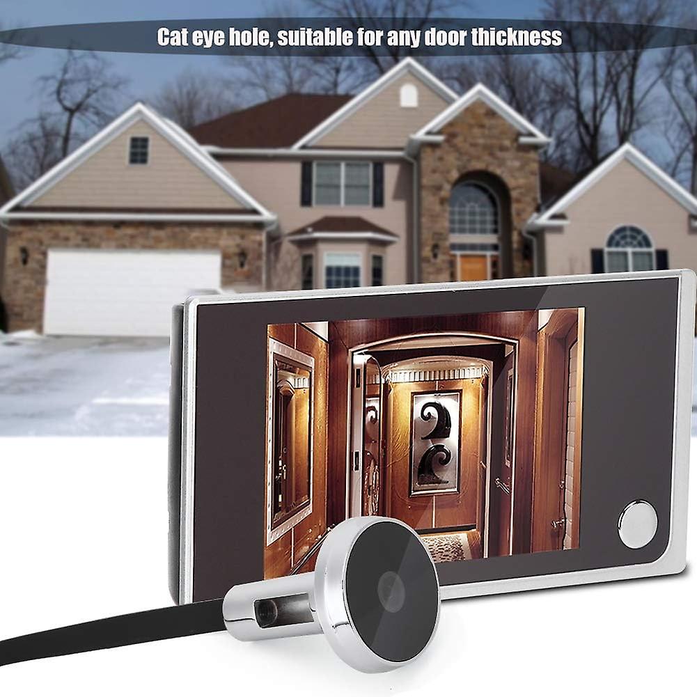 Home Visual Doorbell Digital Door Eye Viewer Camera 3.5 inch LCD HD ...