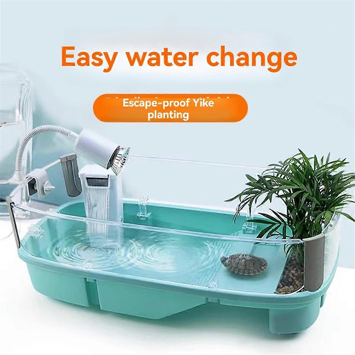 Transparency Turtle Tank House with Areas to Breed Feed Swim Bask ...