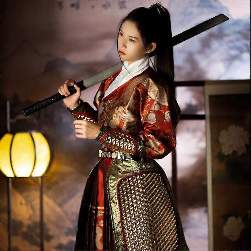 Ancient Hanfu Armor Skirt Piece Men Women Chinese Ming Dynasty Cosplay ...