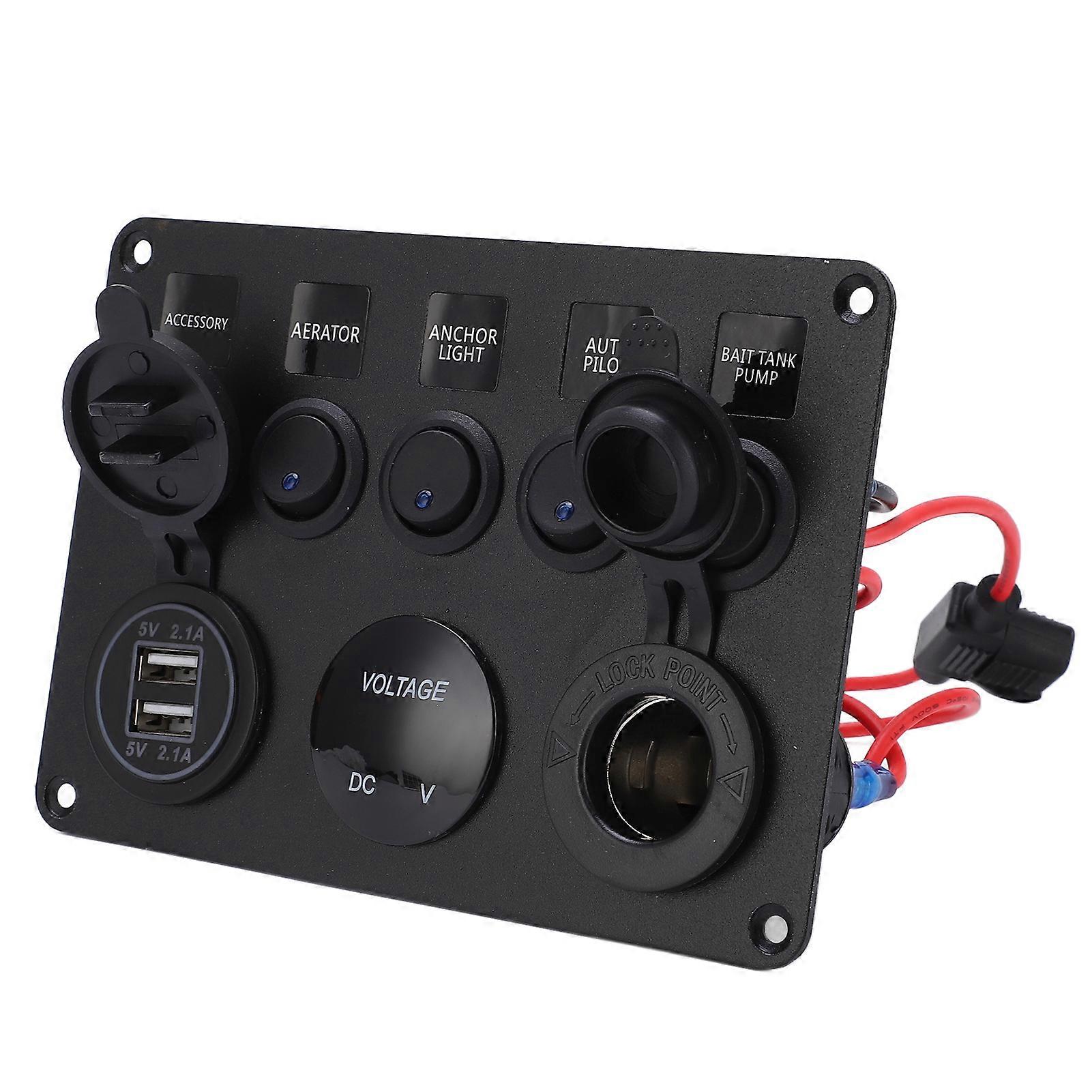 Marine Switch Panel High Efficiency Protection 5 Digit Easily Replace ...
