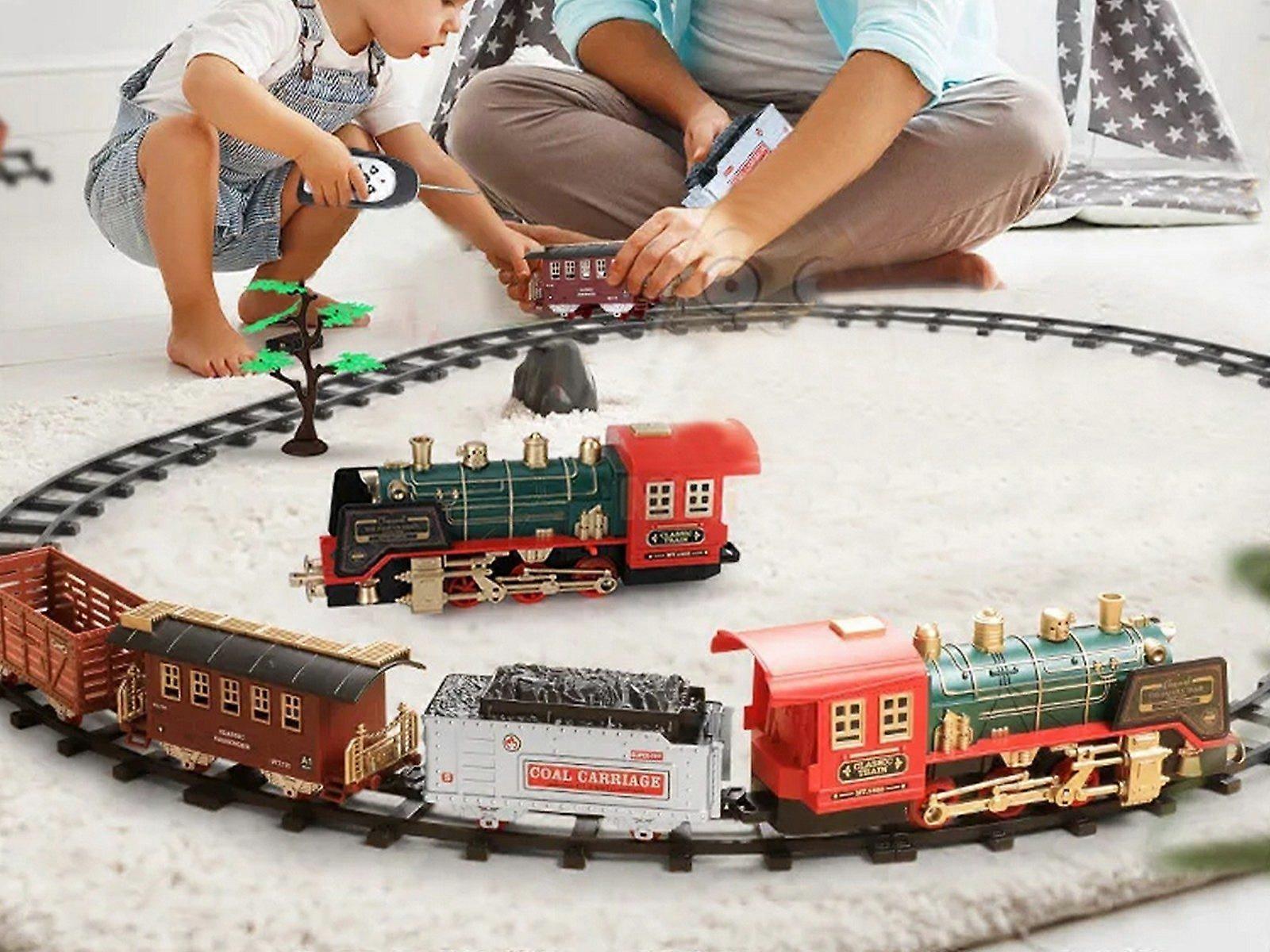 Electric Steam Train Set with Sound and Light | Fruugo UK