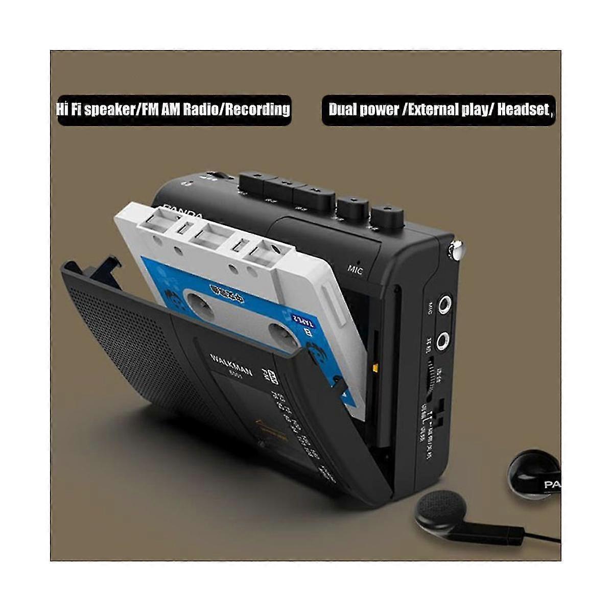 Panda 6501 Portable Tape AM/FM Radio Retro Cassette Music Player ...