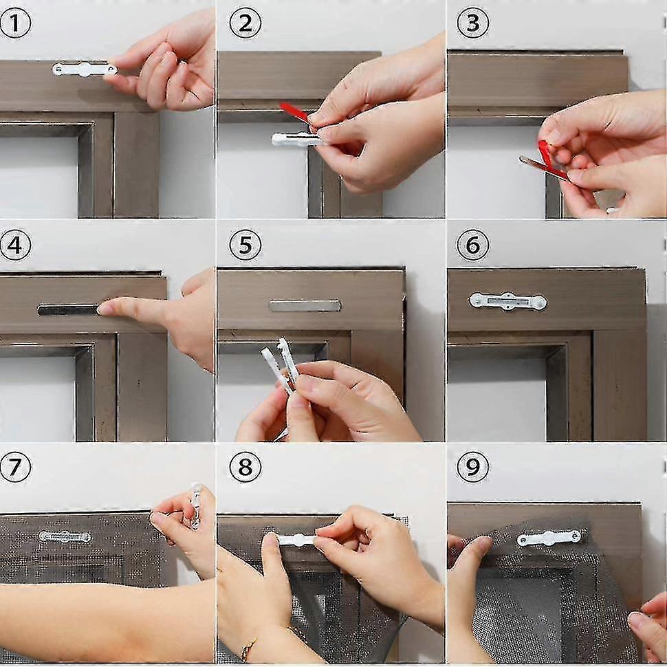 12 Pcs For Window Mosquito Net Fastener, Window Fly Ccreen Clips No ...