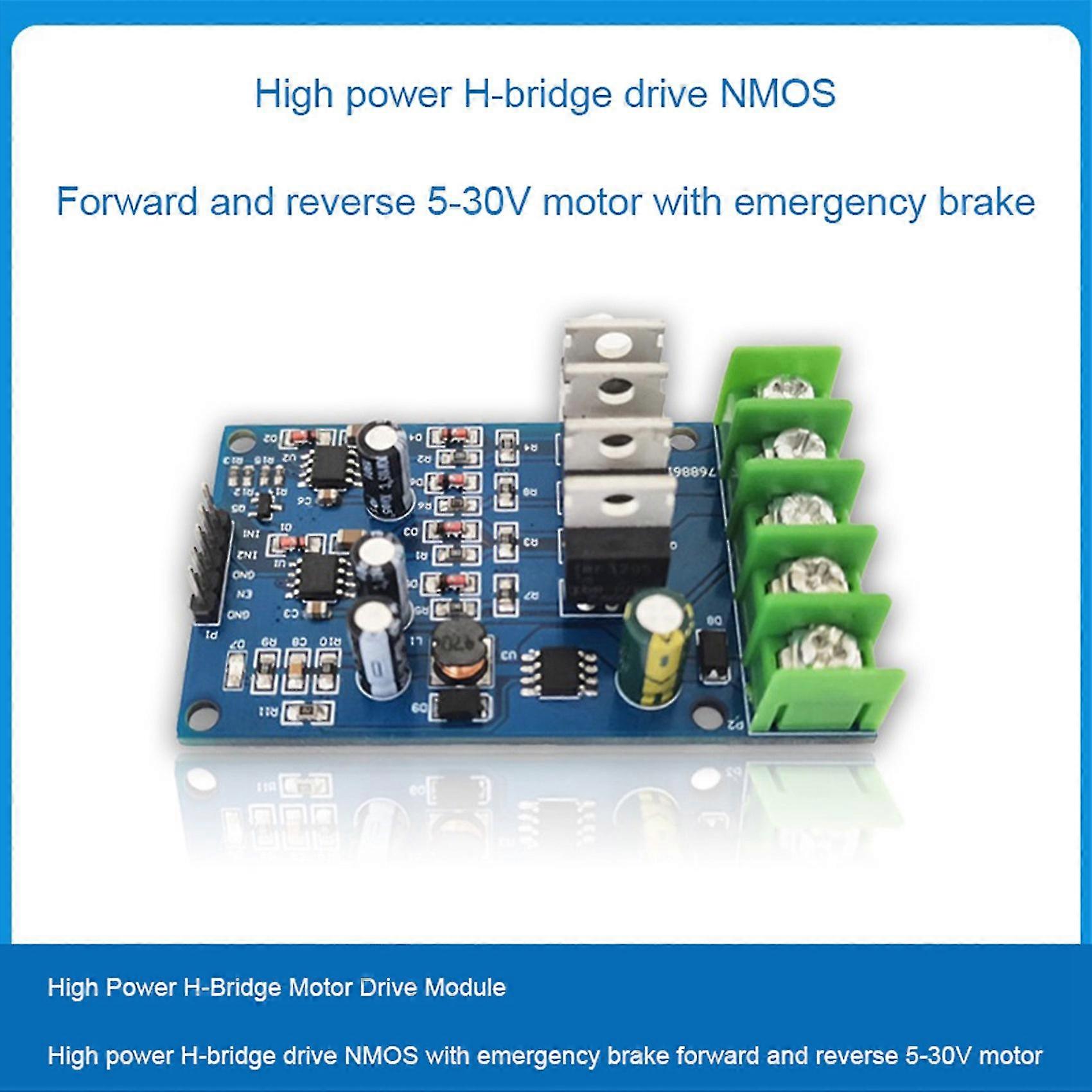 High-Power H-Bridge Motor Drive Module NMOS with Emergency Brake ...