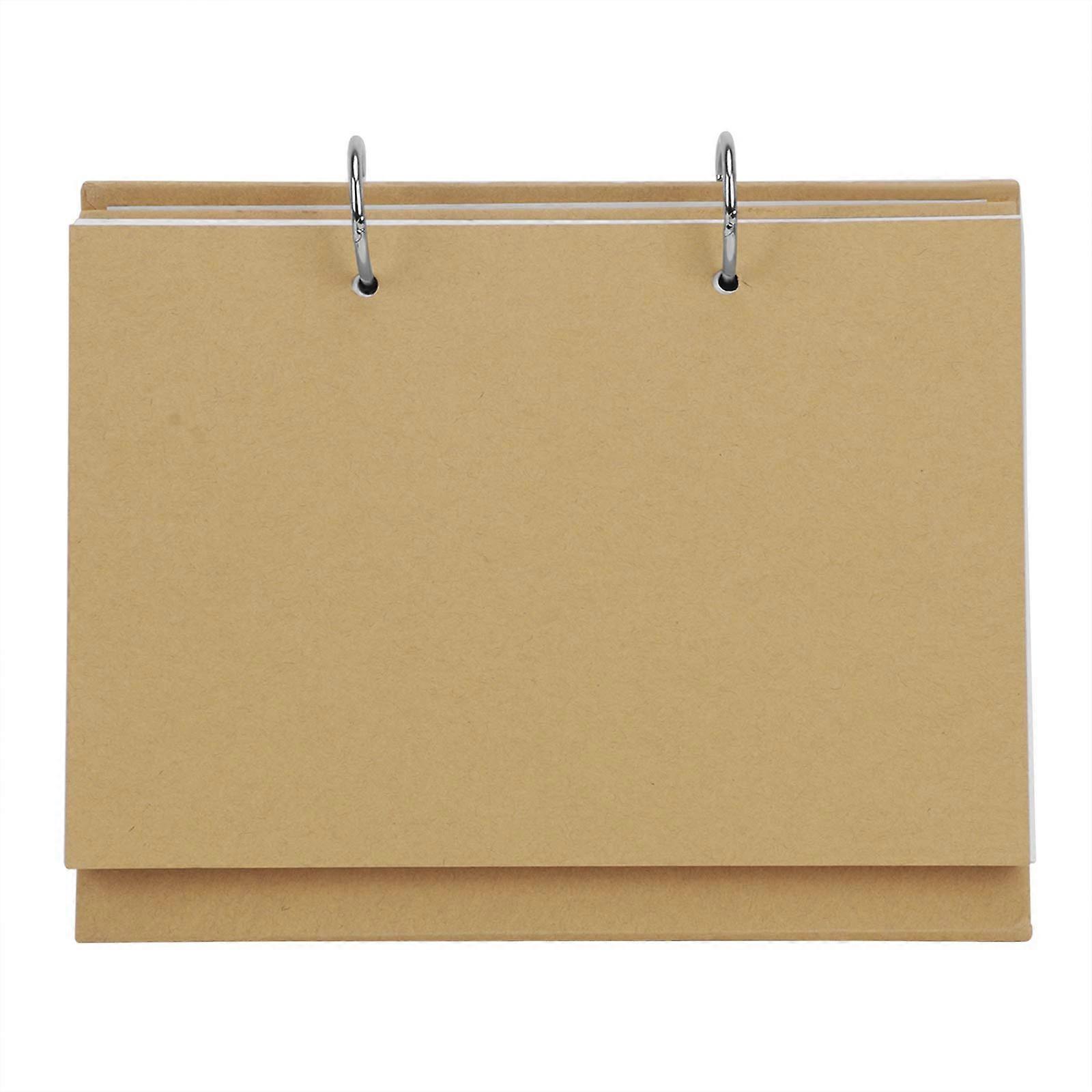 DIY Desk Calendar Kraft Paper Weekly Calendar Landscape Blank Paper No ...