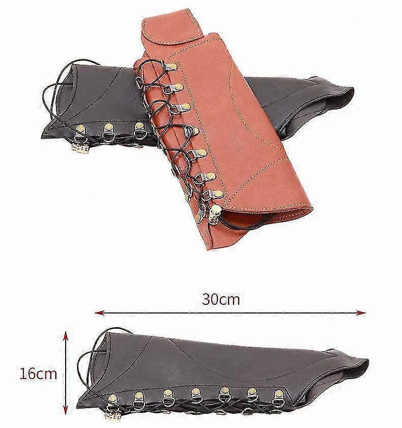 Leather Archery Arm Guard, Premium Hand Protector Brace For Longbow ...