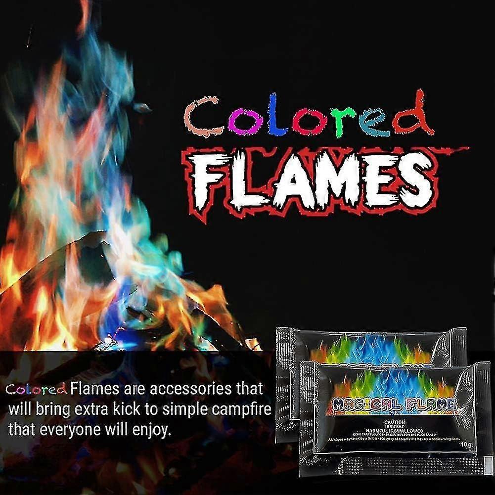 10pcs Magical Flames Fire Color Changing Packets For Fire Pit ...