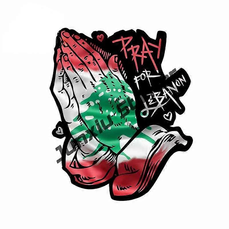 Lebanon Decal Car Accessories Map with Flag Inside Lebanese Sticker ...