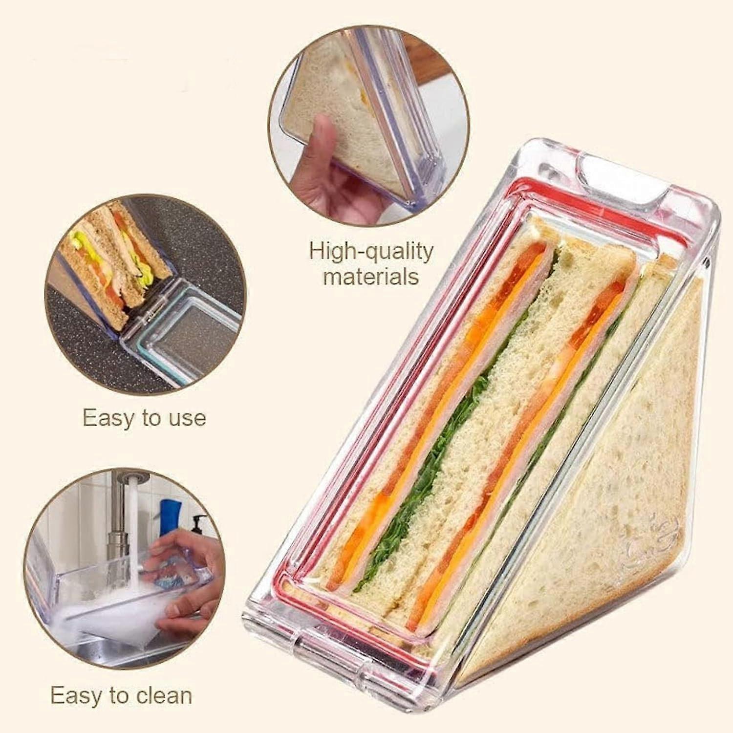 Triangle Sandwich Container, Triangle Sandwich Container Reusable ...