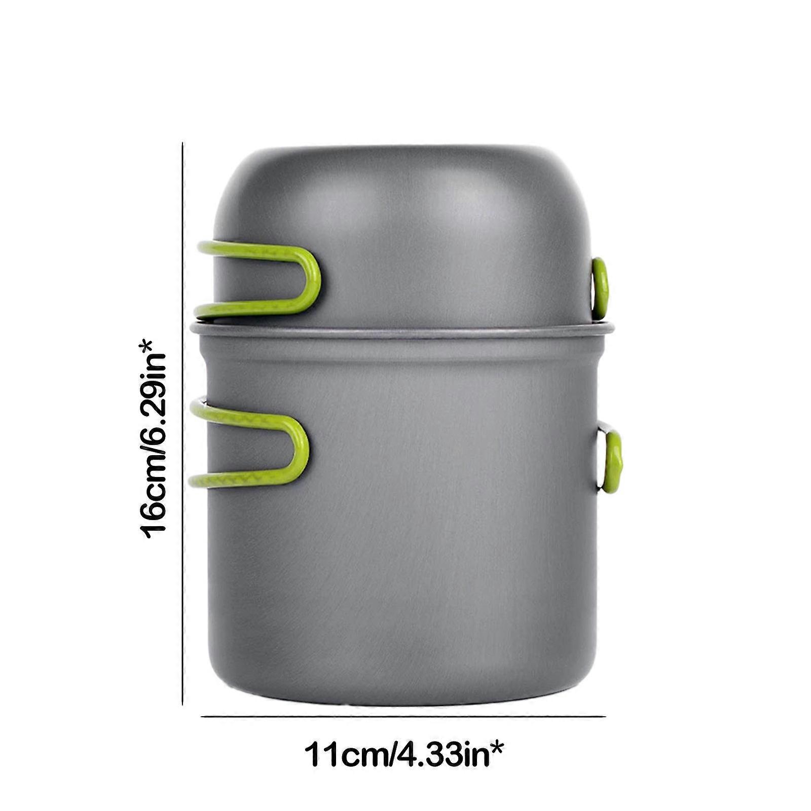 Camping Set Of Pots And Pans Scratch And Heat Portable Cookware ...