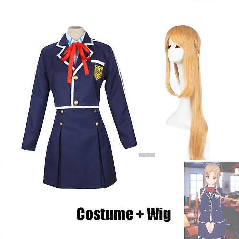 Anime Sword Art Online SAO Yuuki Asuna Cosplay School Uniform Jacket ...