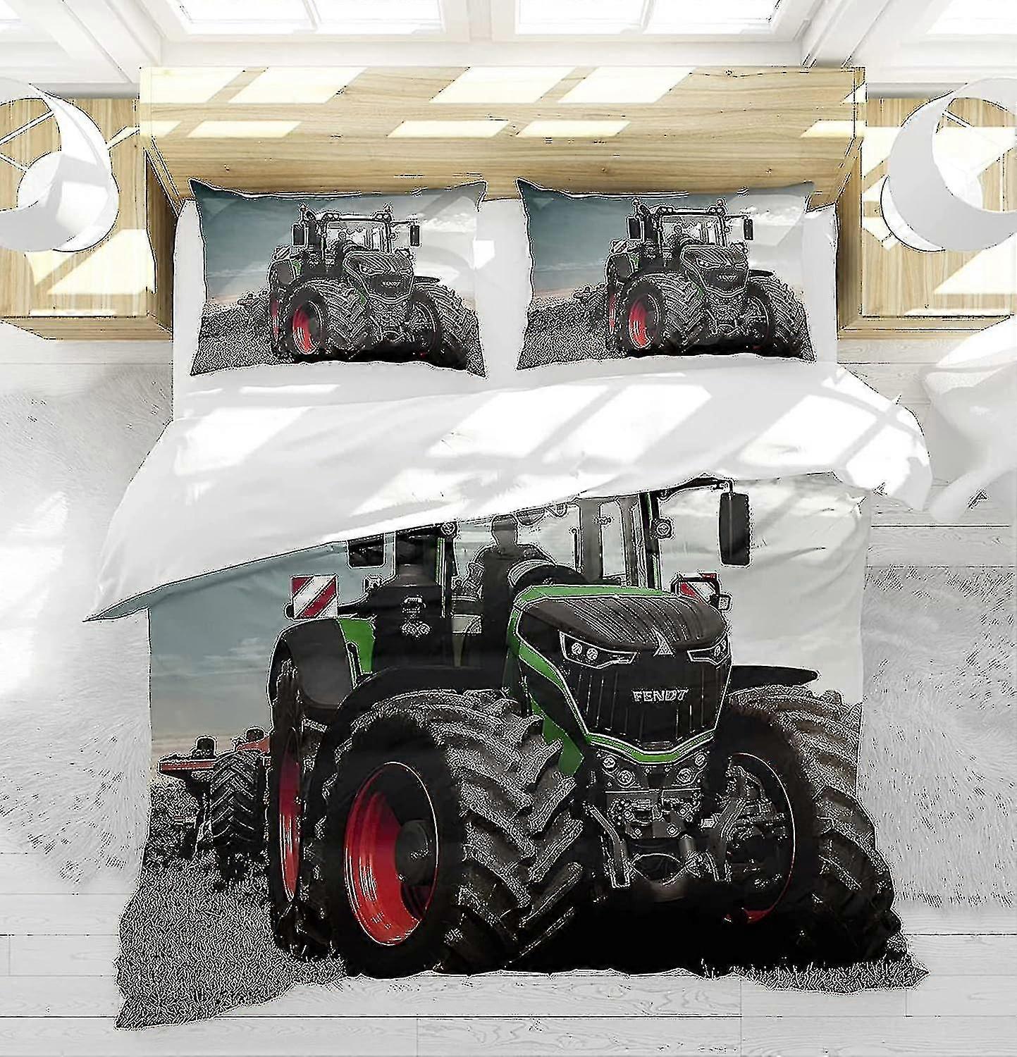 Tractor Duvet Cover Set 2/3 Piece Boys Tractor Bedding Set With ...
