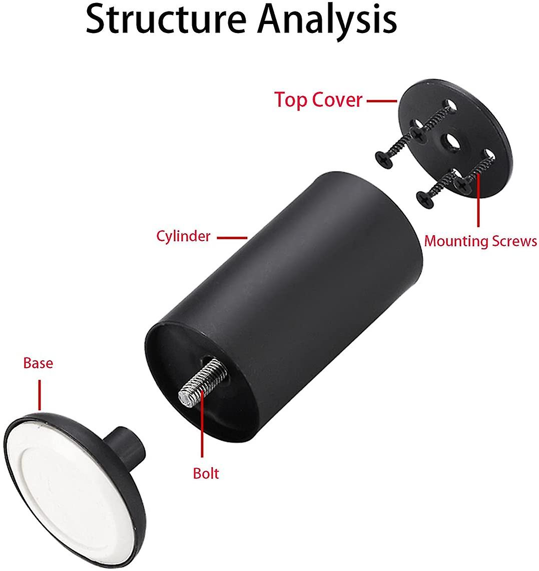 4pcs Furniture Legs Thickened Adjustable Stainless Steel Cylindrical ...