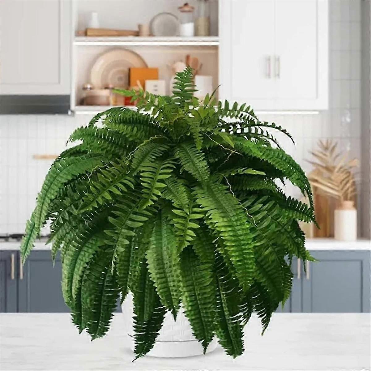 UV Resistant Lifelike Artificial Boston Fern, Artificial Ferns for ...