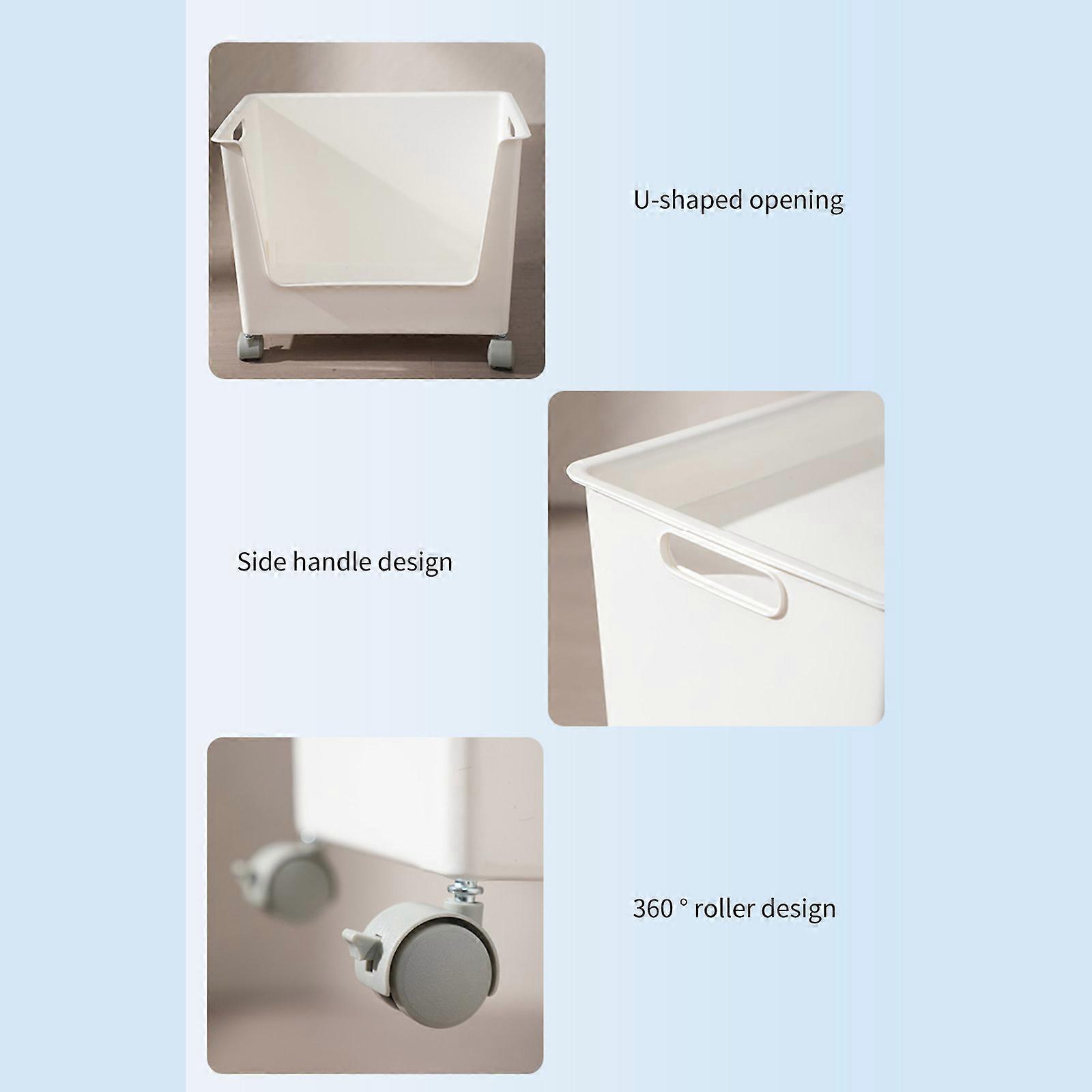 Easy Move Rolling Storage Container Space Efficient Storage Cart with ...