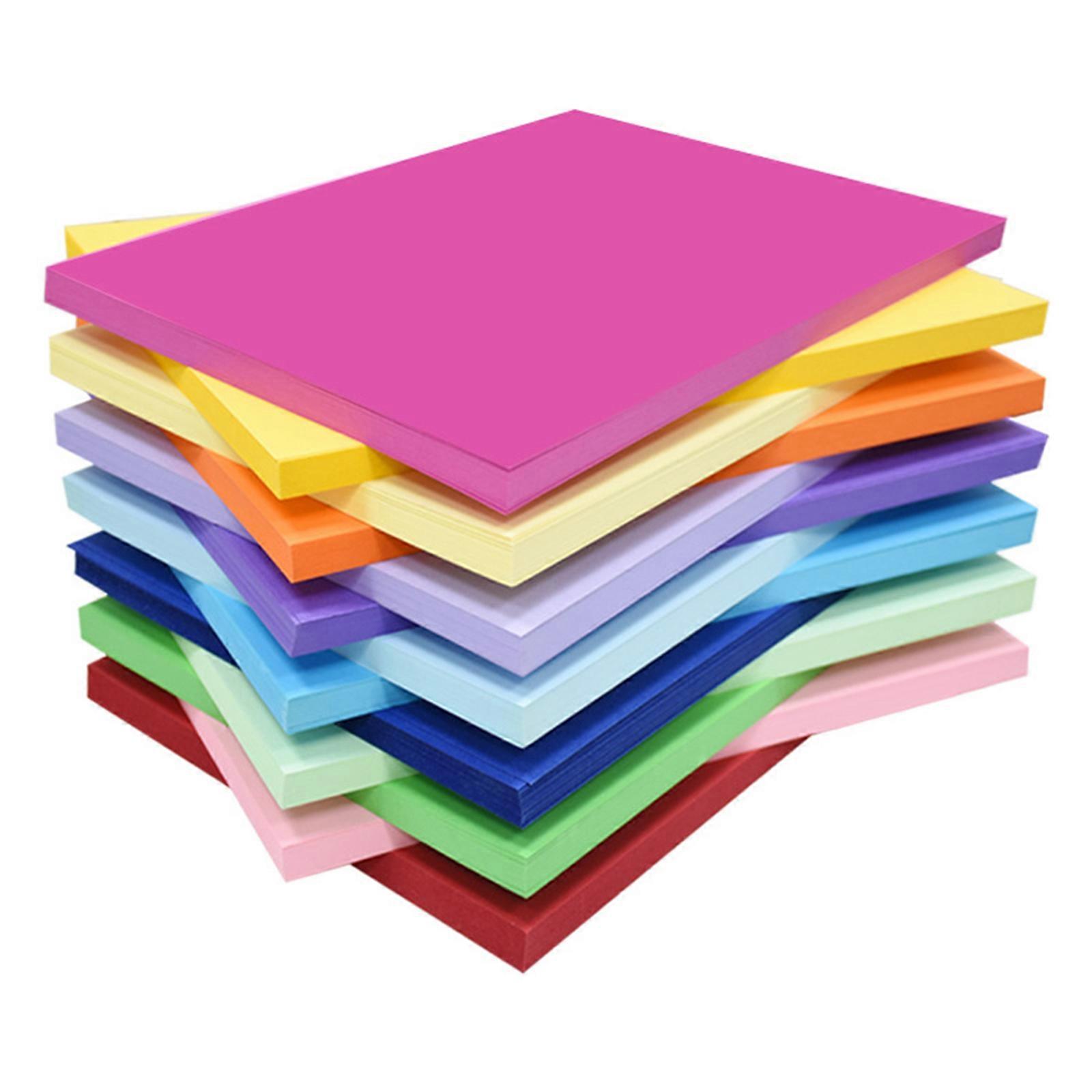 50 Sheets Coloured Card 8K Sheets Pack, Assorted Colors Drawing ...