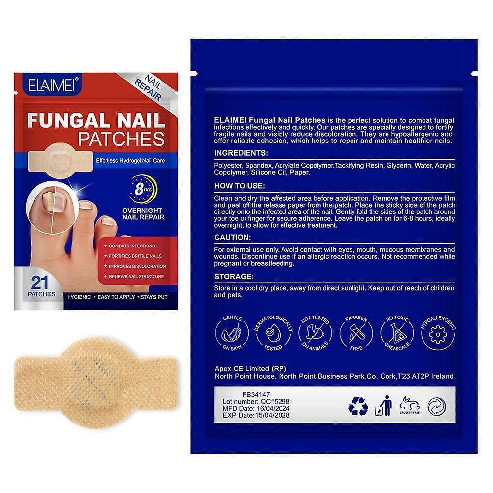 Fungus Patch Waterproof Nail Repair Patches Nail Ingrown Correction ...