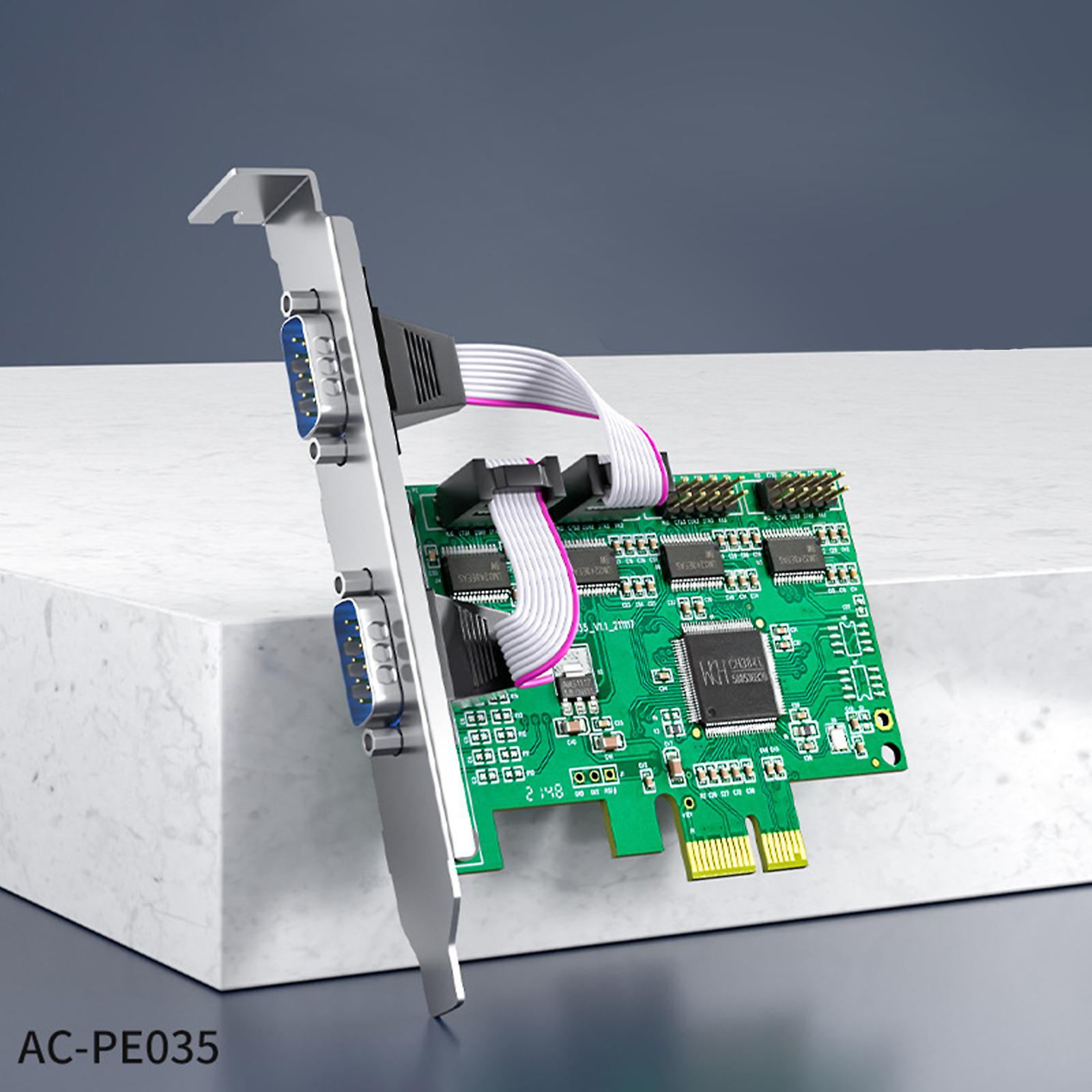 Pcie To Two Serial Ports Rs232 Interface Industrial Control Computer Expansion | Fruugo DK