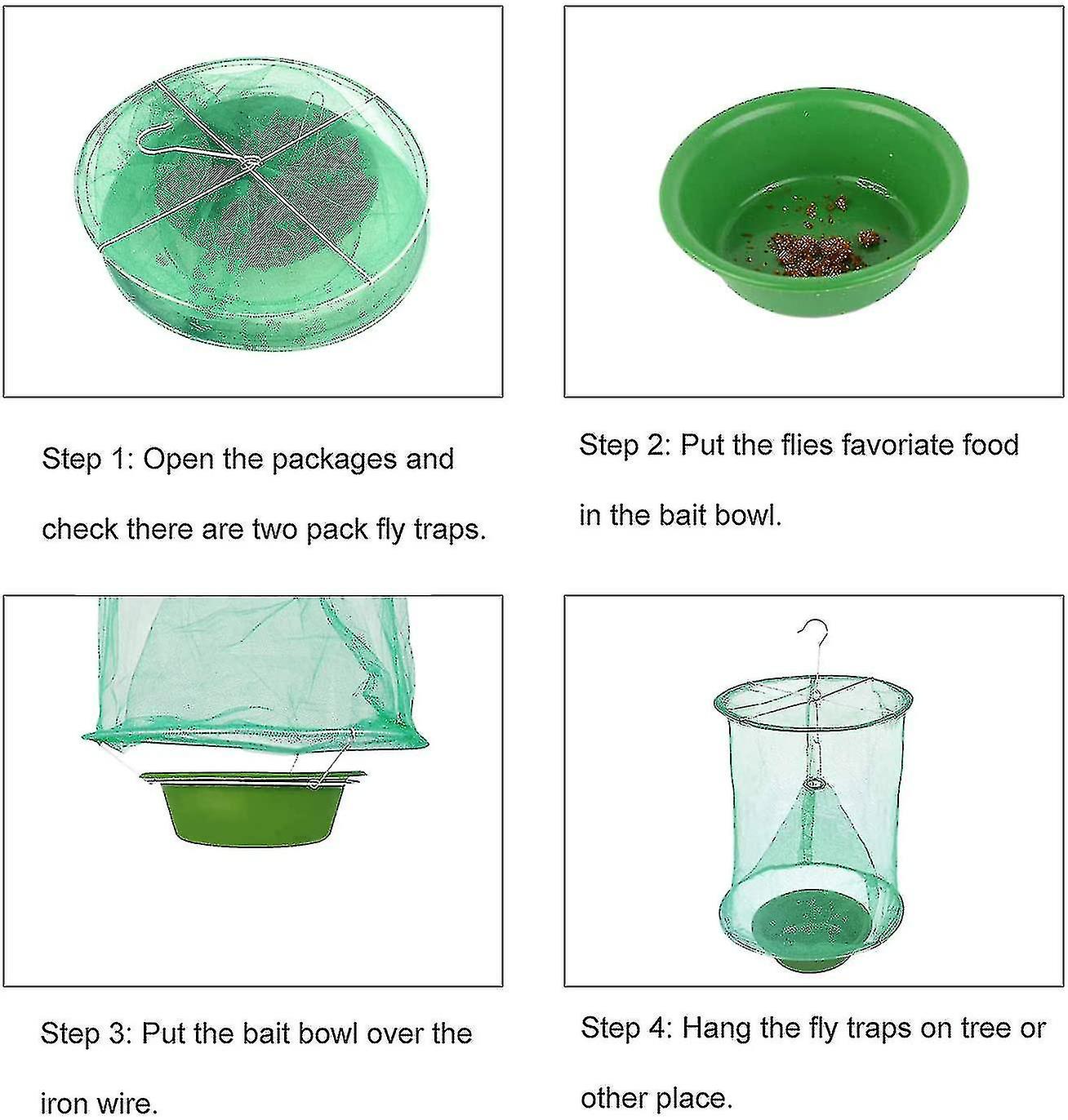 Ranch Fly Trap, Outdoor Insect Trap Cage With Food Trap, Most Effective ...