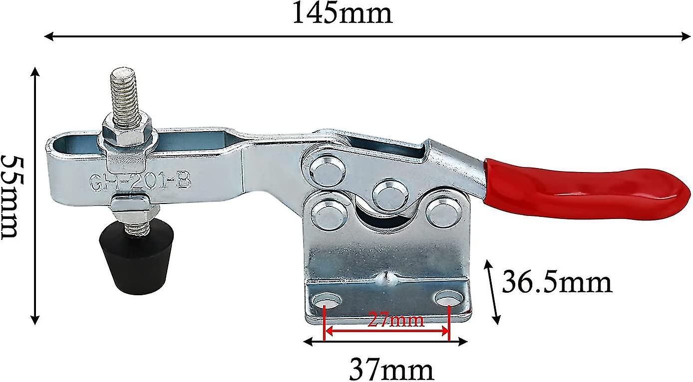 6 Pcs Gh-201b Horizontal Toggle Clamp, Toggle Clamp, Quick Release ...