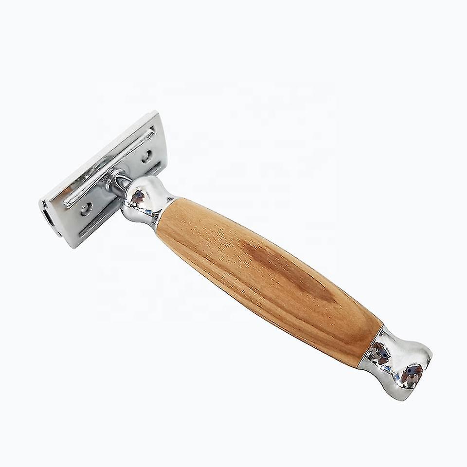 Shaving Manual Razor, Blade Razor With Natural Bamboo Handle,unisex ...