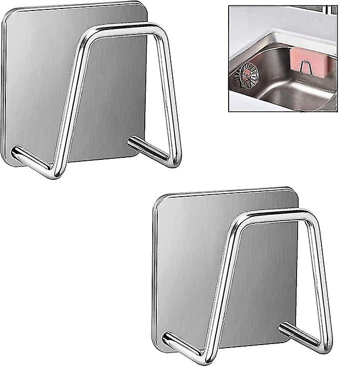 Jubee Self-adhesive Kitchen Sink Sponge Hooks Self-adhesive Kitchen ...
