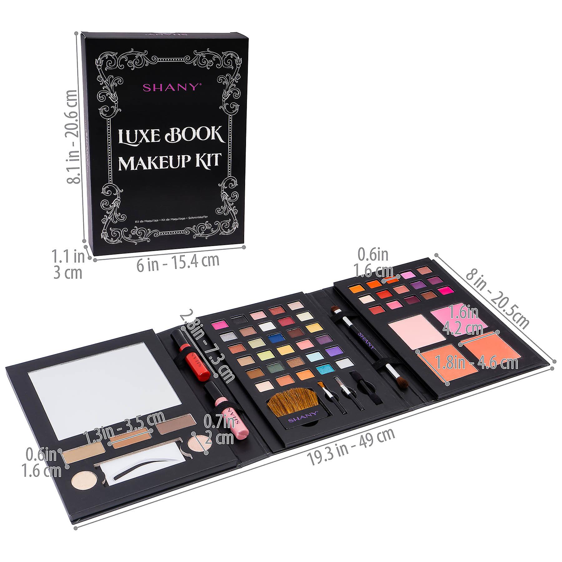 SHANY Luxe Book Makeup Set - All In One Travel Cosmetics Kit with 30 ...