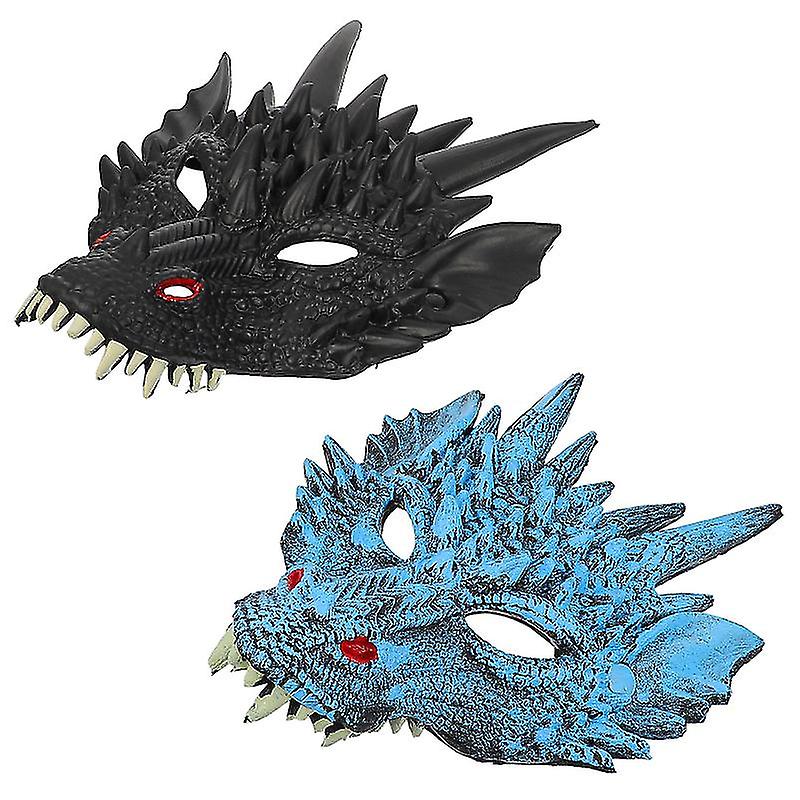 2pcs 3d Dragon Masks For Halloween Decorations | Fruugo UK