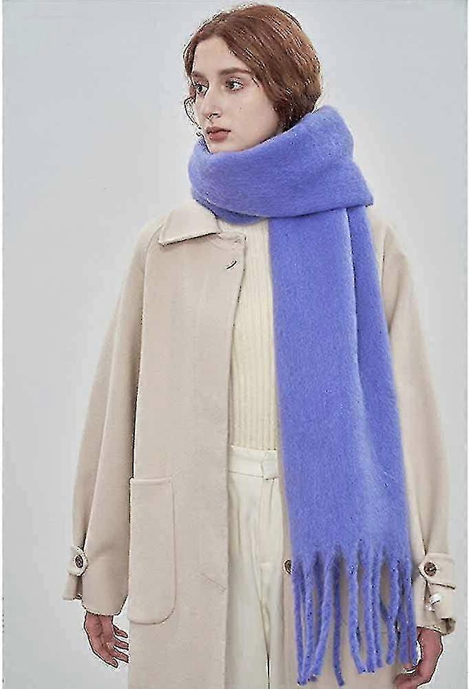 Large Chunky Scarf Colorful Cashmere Feel Oversized Scarves Blanket ...