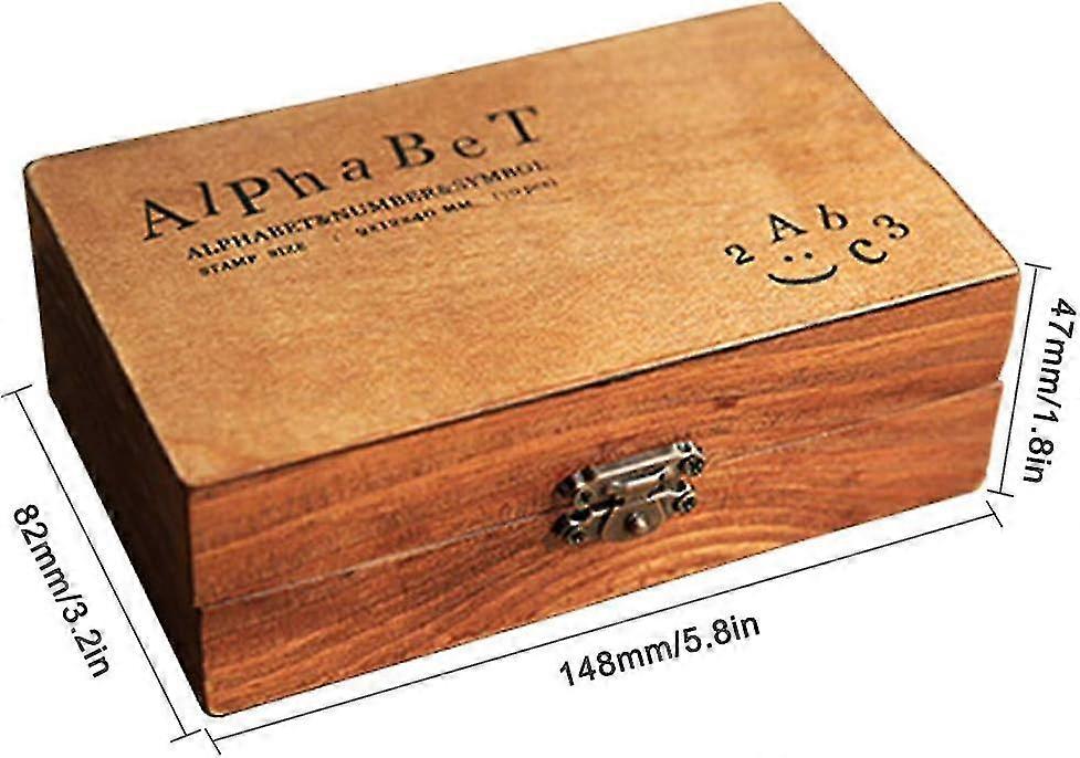 Alphabet Letter Stamp With Numbers And Symbols, 70 Pieces Stamp Set ...