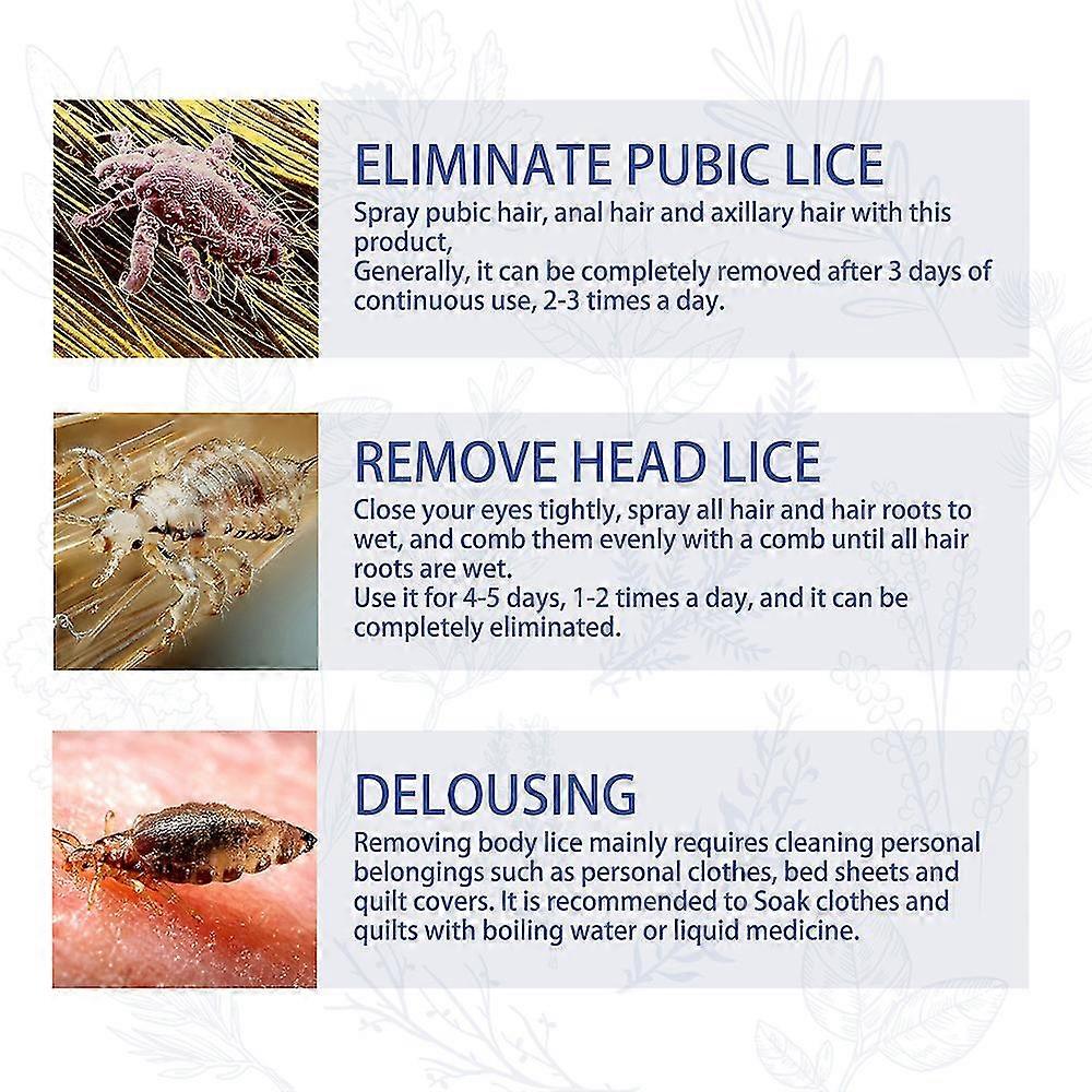 1-3pcs South Moon Head Lice Removal Spray Hair Removes Lice And Fleas ...