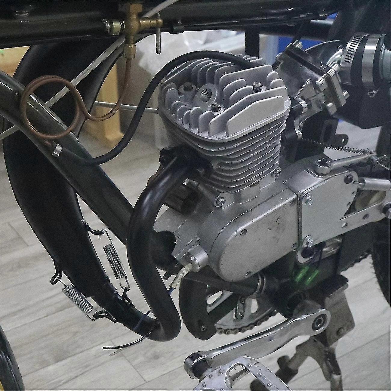 Unique Pipepipe Muffler Black Fit 50 80cc 2 Stroke Bike Gas Engine ...