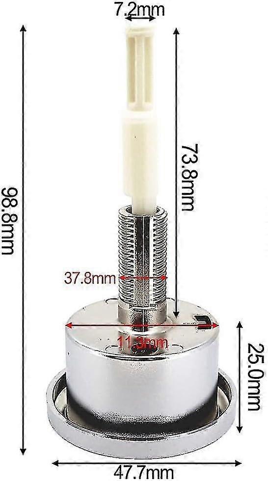 Geberit Type 280 Dual Actuation Push Button Replacement, ABS Chrome ...
