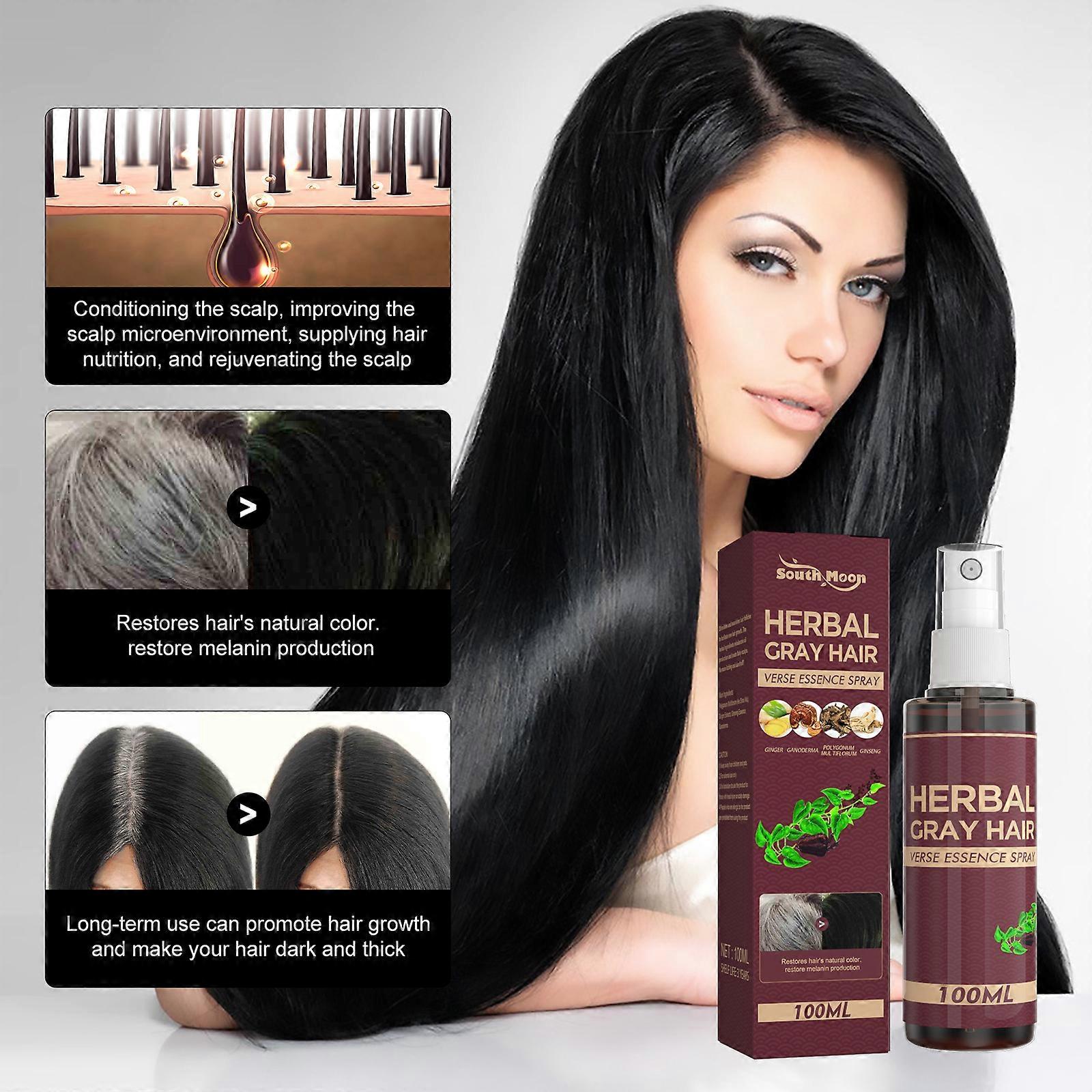 Herbal Gray Hair Care Spray, Polygonum Multiflorum And Herb Extract ...