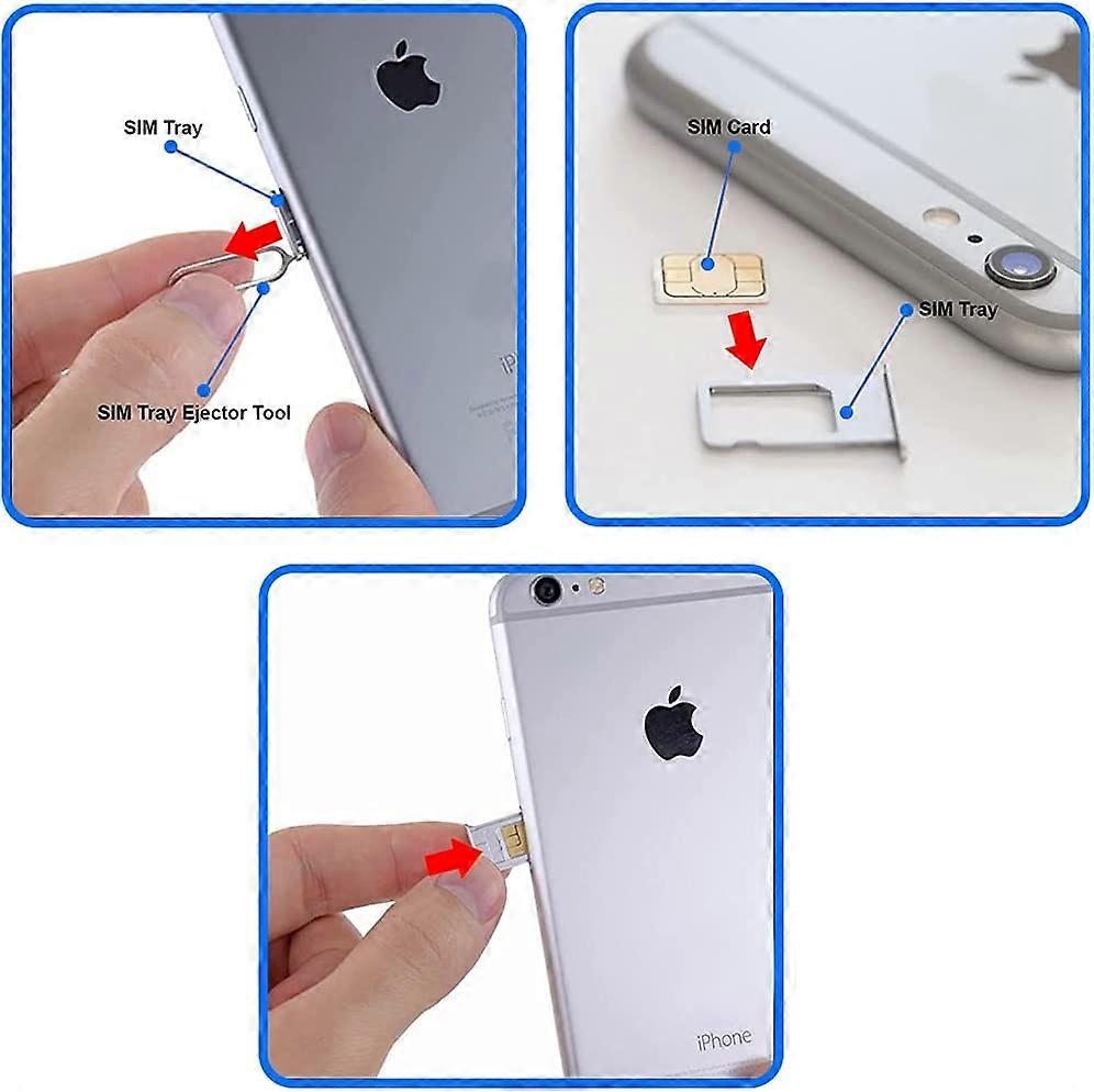 100pcs Sim Card Removal Tool Tray Eject Pin Ejector Pin Key Remover ...