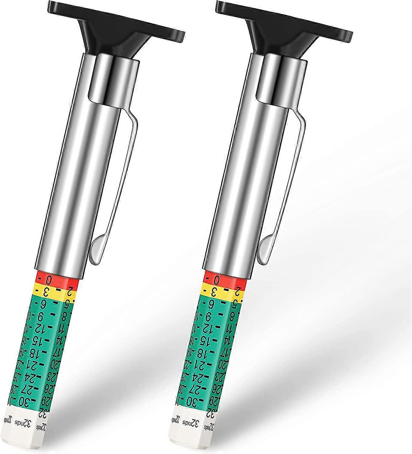 Tire Depth Gauge Tire Tread Depth Gauge Smart Color Coded Tread Ruler ...