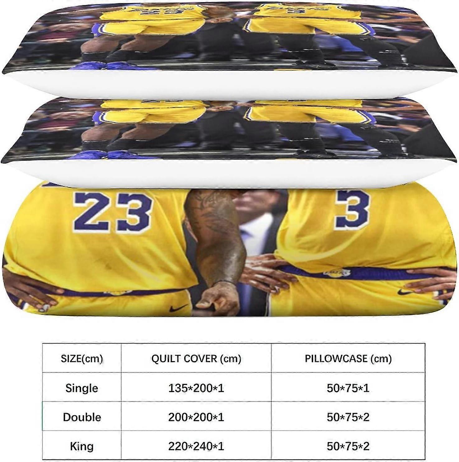Lebron James Duvet Cover Bedding Set, Basketball Duvet Cover and ...