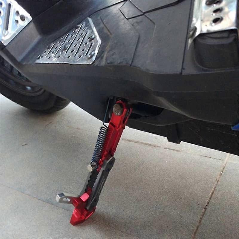 Motorcycle Scooter Adjustable Side Stand - Red | Fruugo UK