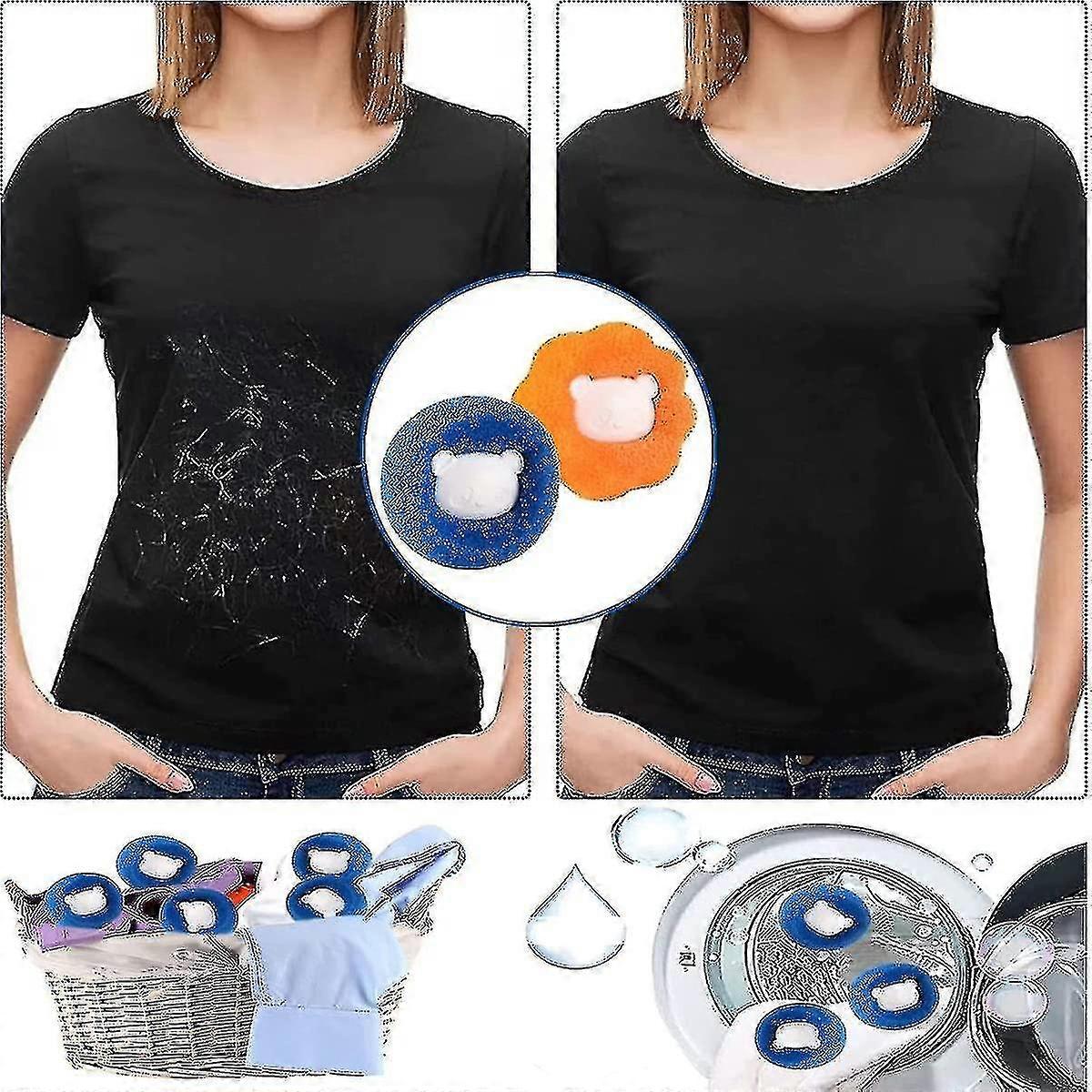 6 Pack Laundry Hair Remover, Washing Machine Hair Remover Laundry Ball ...