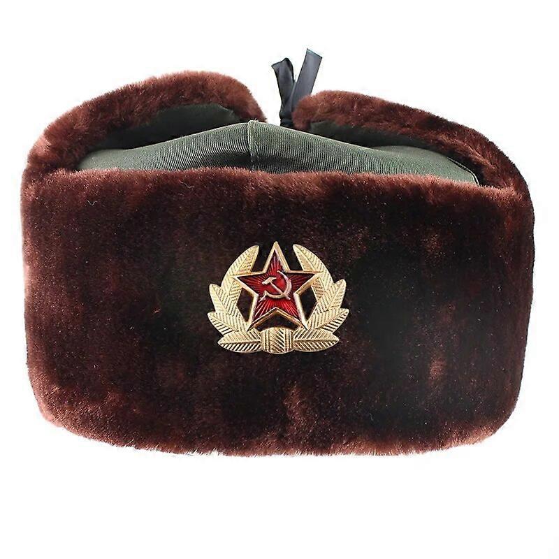 Soviet Military Badge Russia Ushanka Bomber Hats Pilot Trapper trooper ...