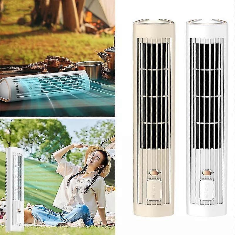 Electric Bladeless Tower Cooling Fan, Portable Air Conditioner, Desktop ...