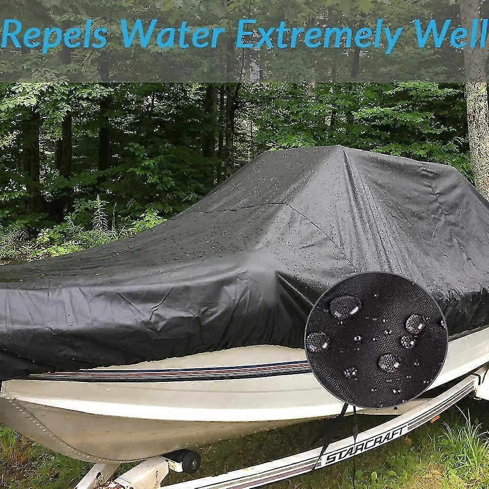 Heavy Duty Boat Cover, 210d Waterproof Uv Resistant Marine Grade ...