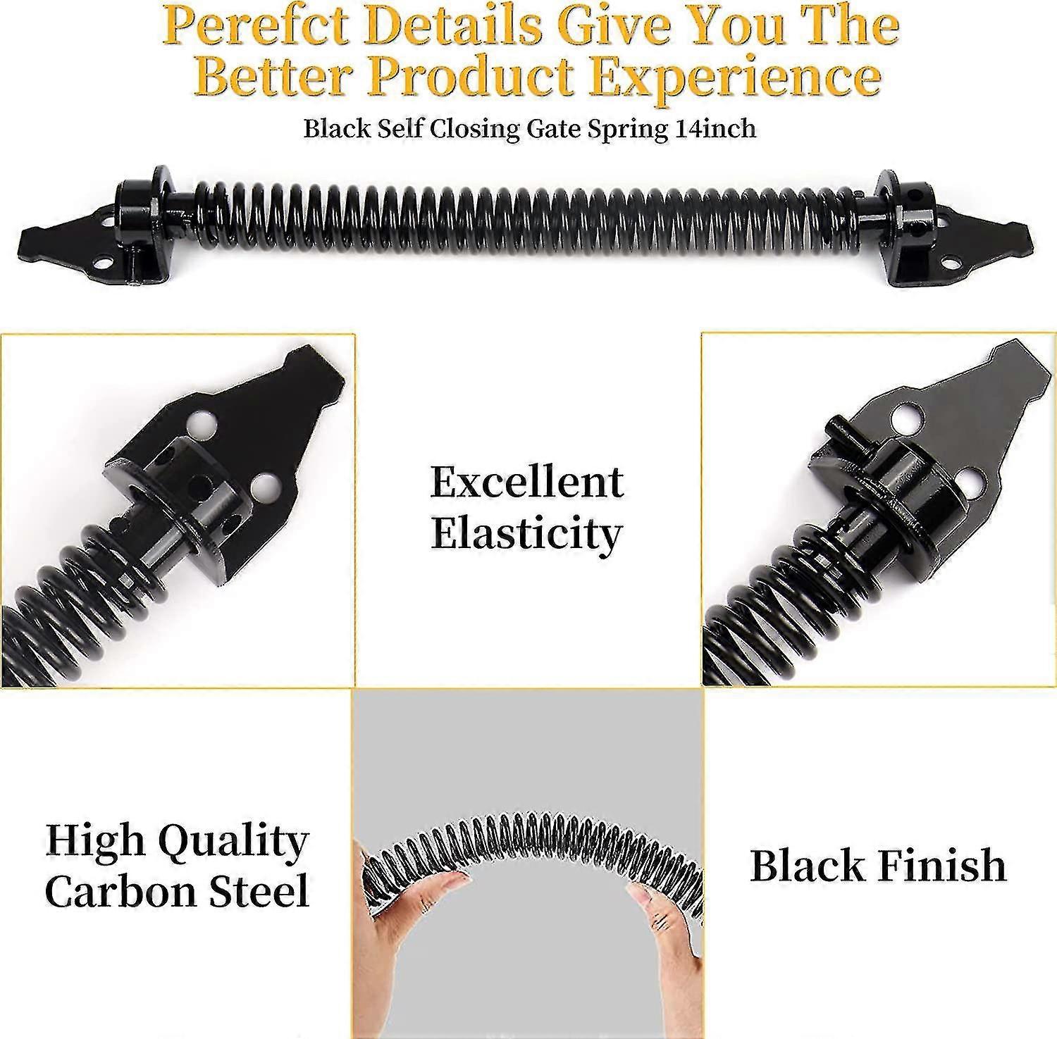 For Light To Heavy Duty Wooden Gates Door Fence Black Garden Gate ...