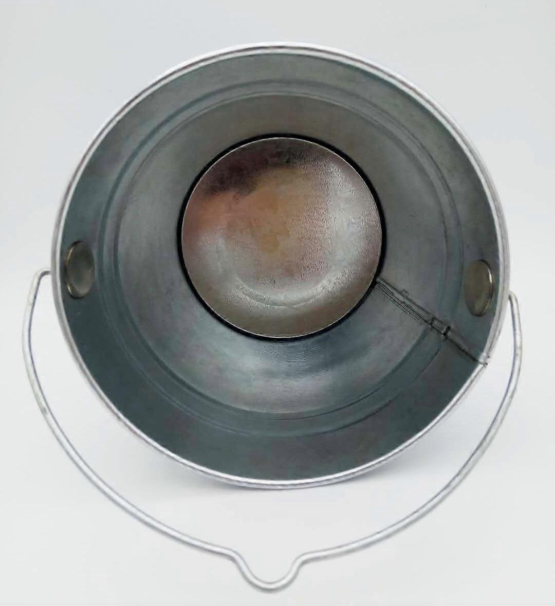 Bbq Galvanized Metal Bucket Collection Grease Bucket Wood Pellets Grill ...