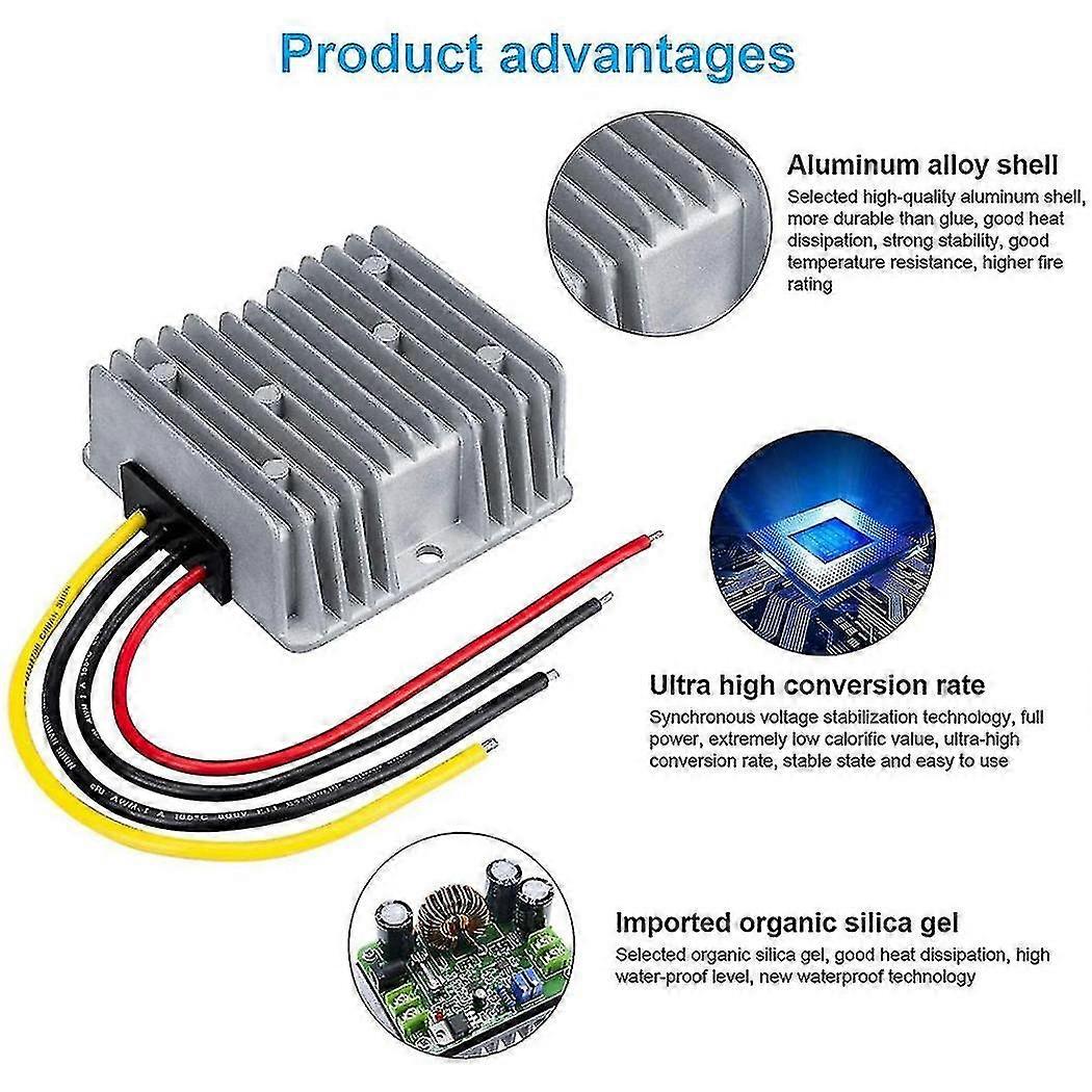Napięcie konwertera DCDC 48v do 12v 10a 120w Konwerter napięcia Wodoodporny transformator Buck ...