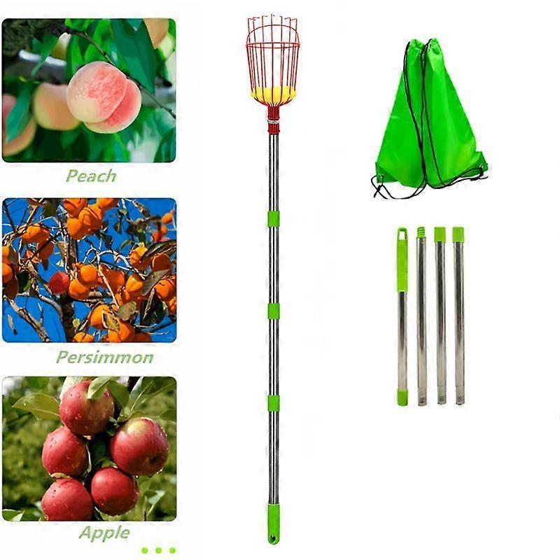 Fruit Picker Pole Portable Telescopic Picker Pole Garden Branch Fruit ...