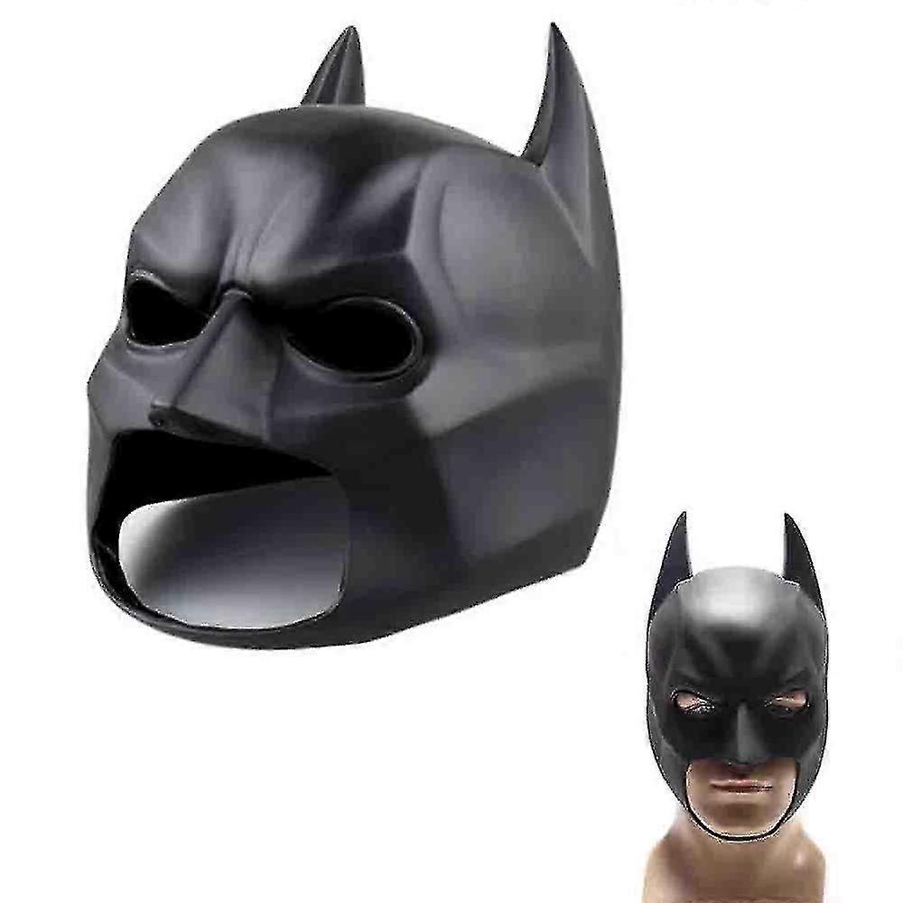 Batman Full Mask With Cowl The Dark Knight Rises Latex Helmet Adult ...