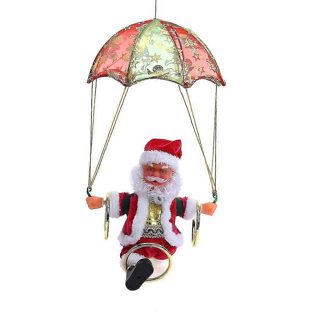 Christmas decoration creative parachute jumping Santa Claus parachute ...